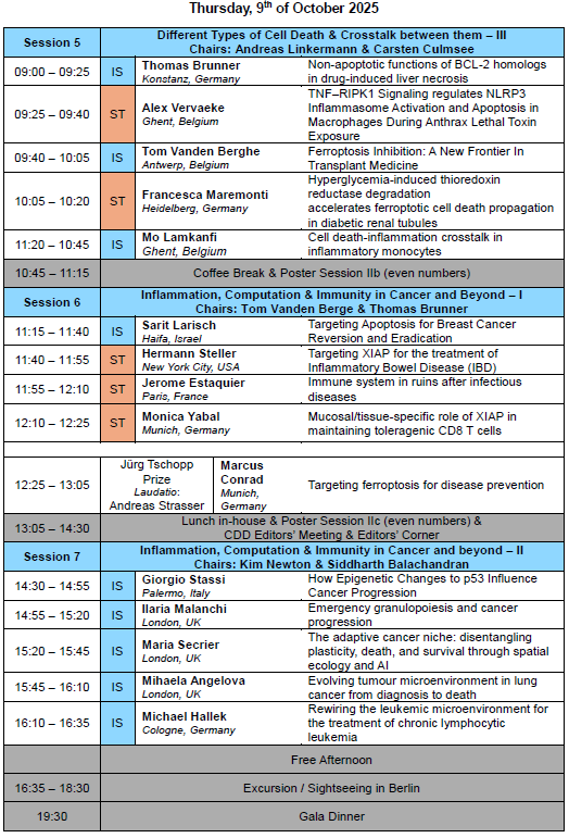 Program and time schedule | ECDO 2025